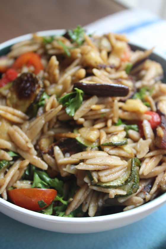 Whole Wheat Orzo Pasta Salad – Glitter & Grace